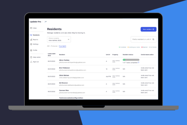 Announcing resident status tracker enhancements | Updater